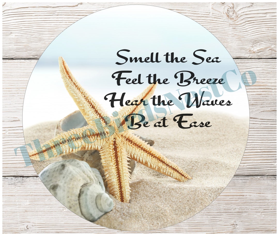 Beach Wreath Sign - Starfish Sign - Starfish Wreath - Starfish Decor ...
