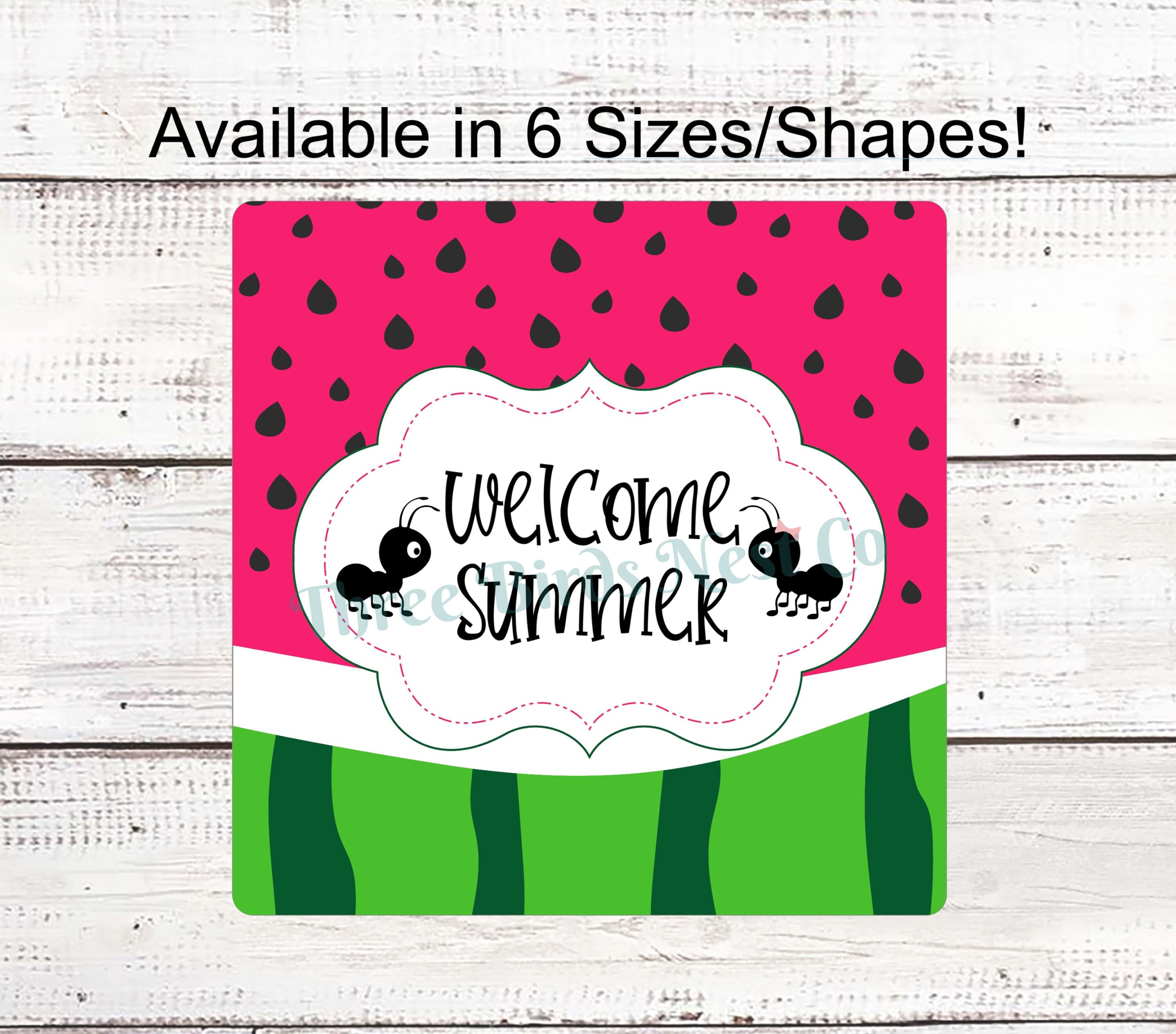 Watermelon Wreath Sign Watermelon Welcome Sign Watermelon | Etsy