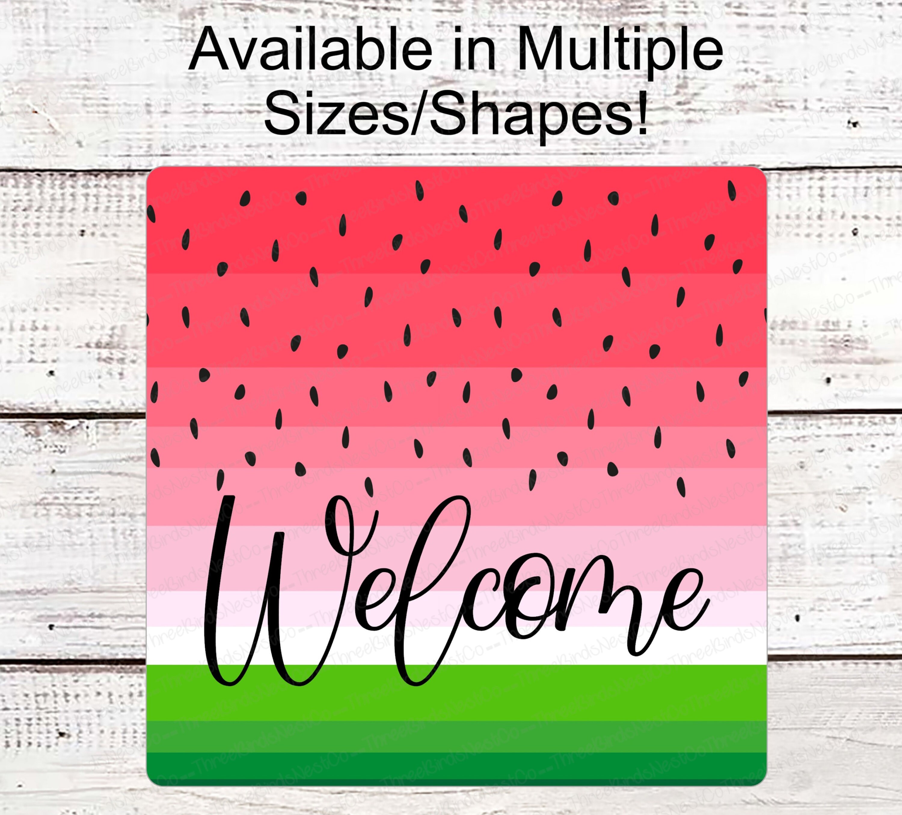 Watermelon Wreath Sign Picnic Sign Watermelon Sign | Etsy