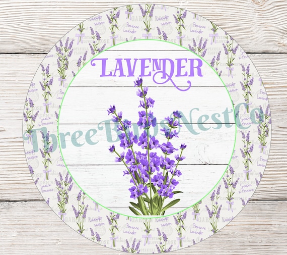 Lavender Sign Lavender Wreath Sign Lavender Wreath - Etsy