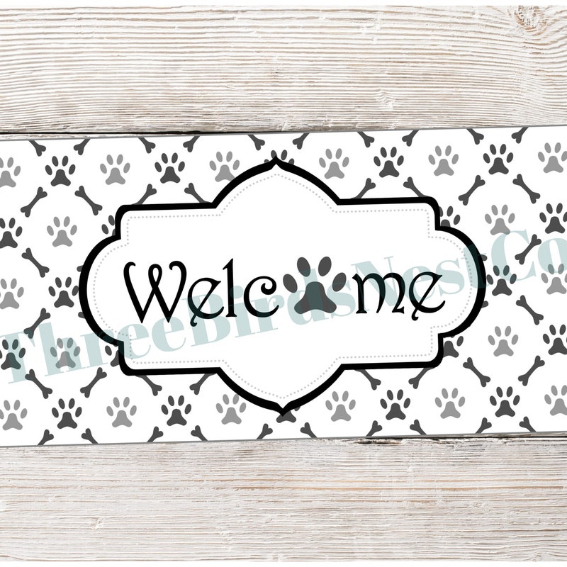 Paw Print Sign - Etsy