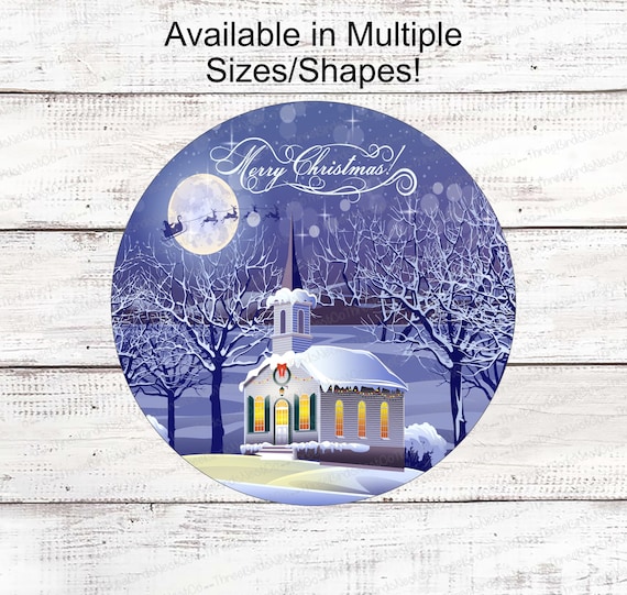 Christmas Wreath Signs Christmas Church Signs Santa Sign - Etsy