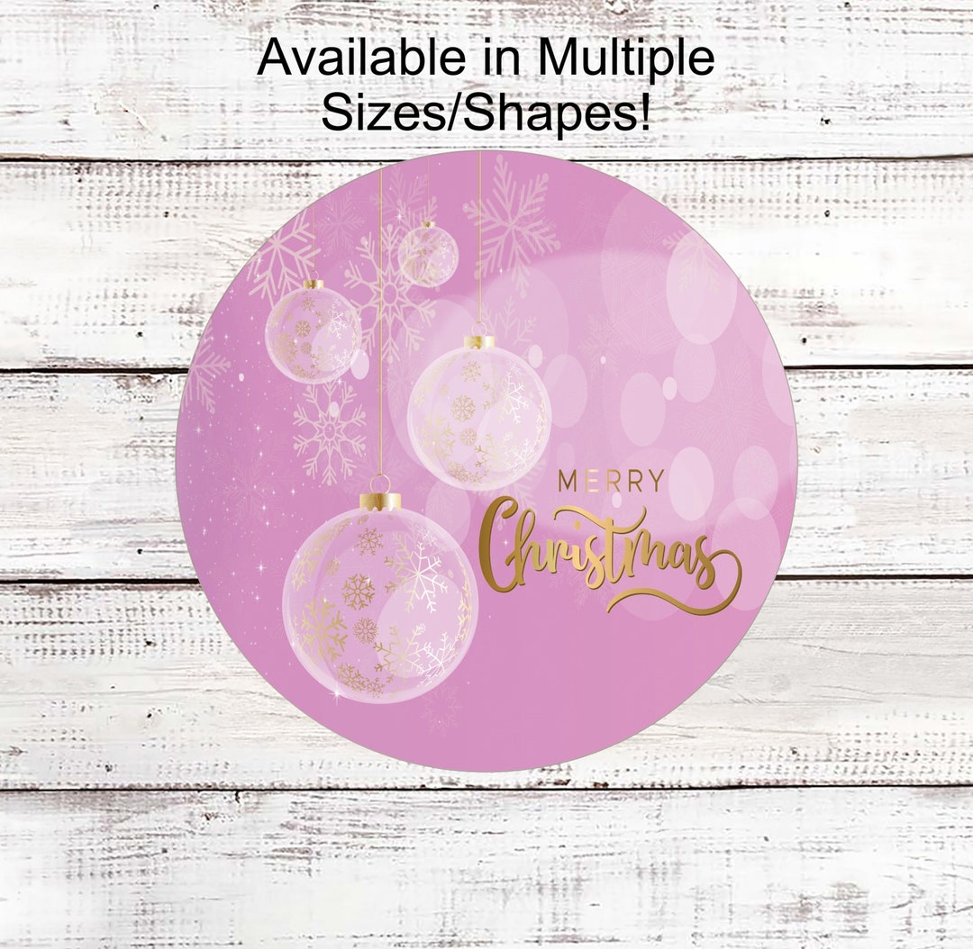 Christmas Wreath Signs Christmas Signs Pink Christmas Sign Christmas ...