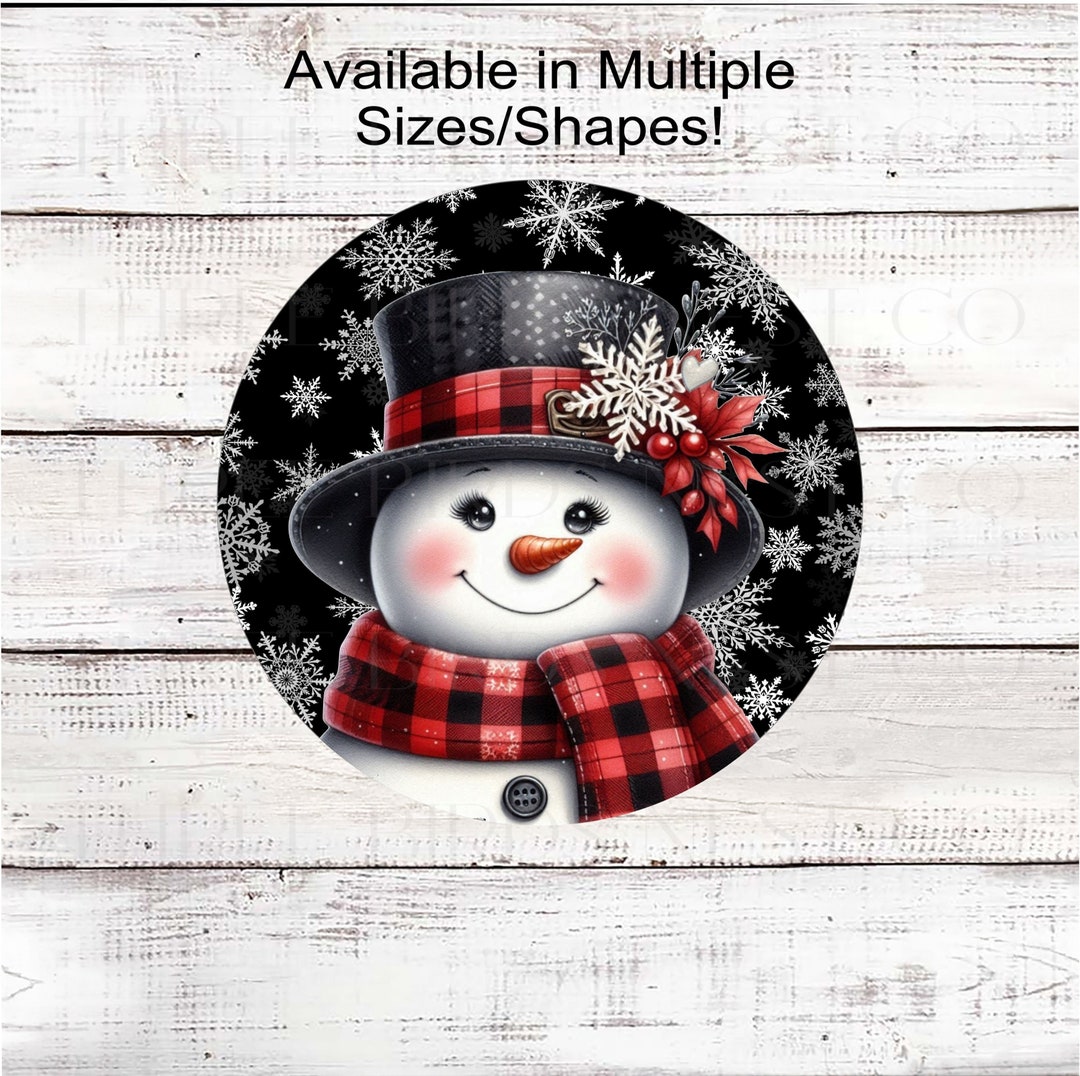 Snowman Sign - Snowman Welcome Sign - Welcome Wreath Sign - Snowflakes ...