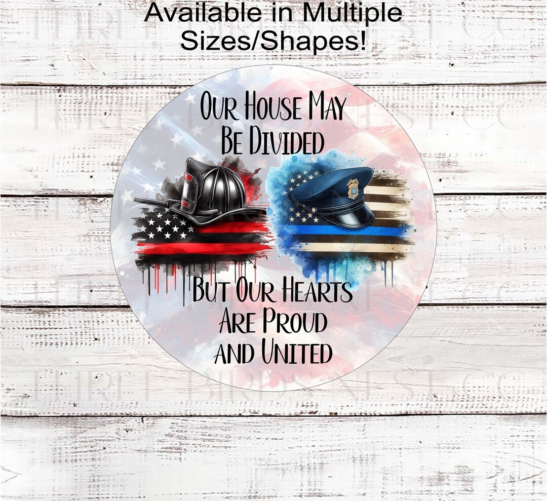 Thin Blue Line Sign - Police Officer Sign - Thin Red Line Flag ...