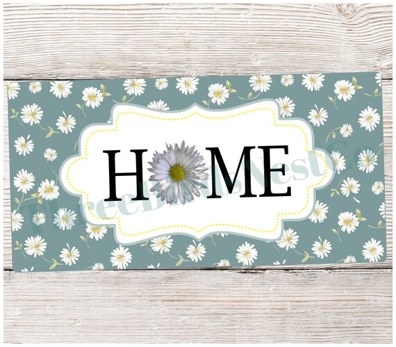 Home Wreath Sign Daisy Sign Daisy Wreath Spring Wreath | Etsy