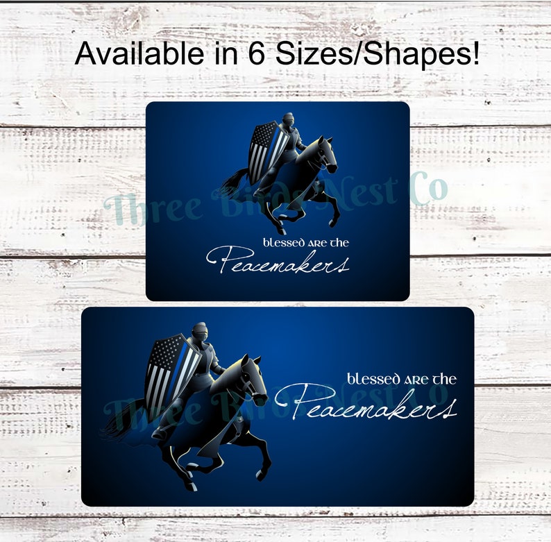 Thin Blue Line Sign Police Officer Sign Blessed Are the | Etsy