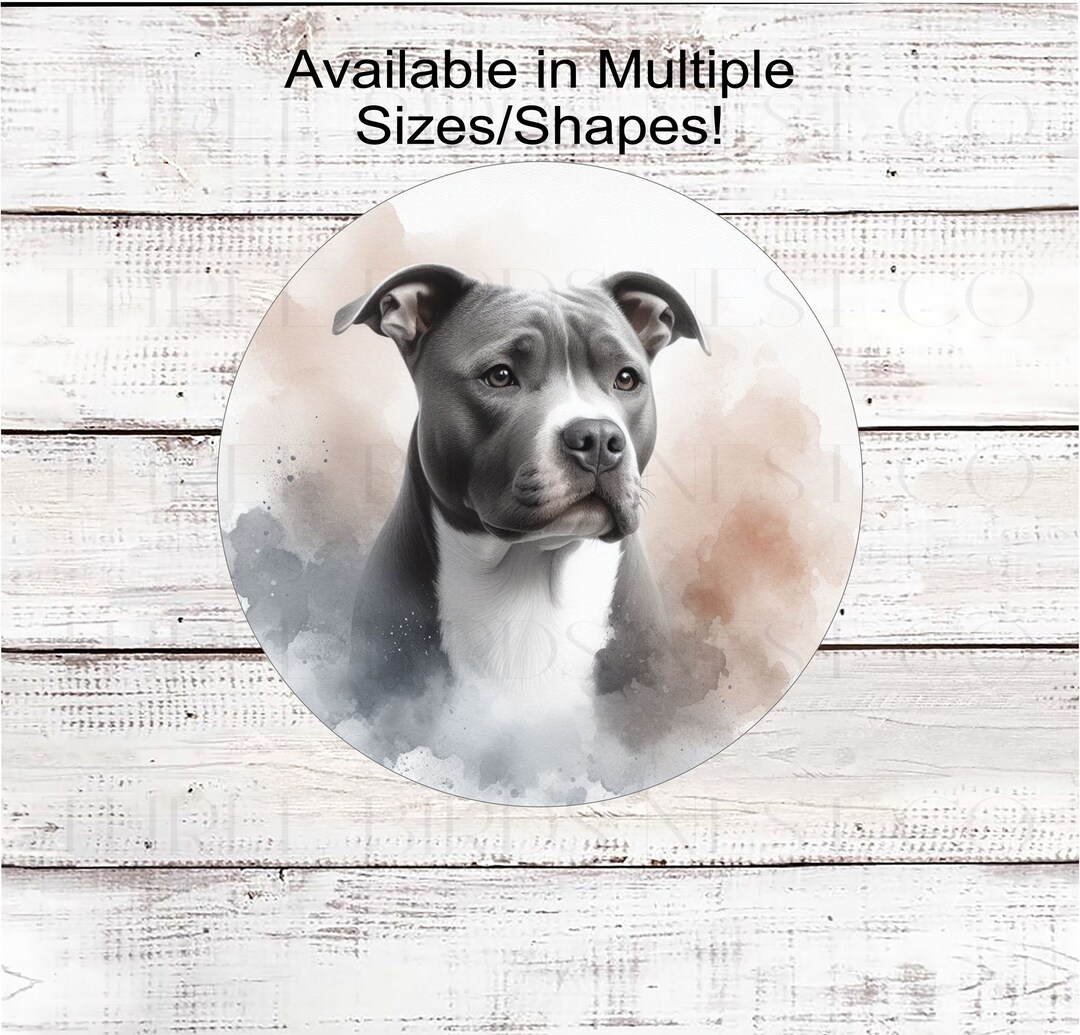 Dog Wreath Sign, Staffordshire Terrier Dog, Pit Bull Lover- PA1588 - Etsy