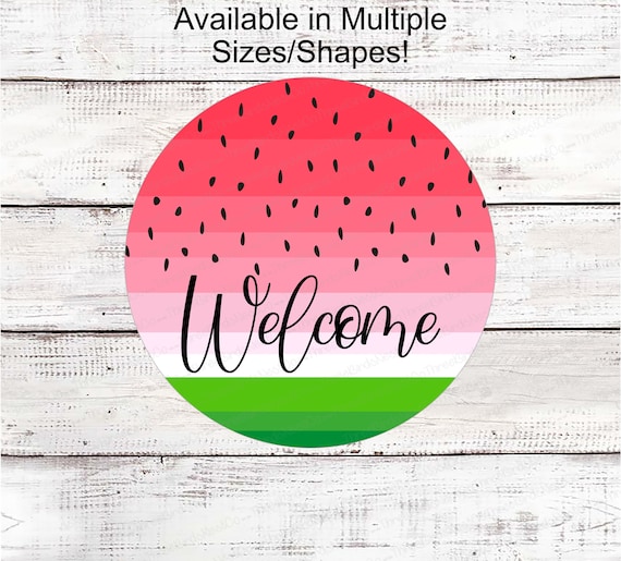 Watermelon Wreath Sign Picnic Sign Watermelon Sign - Etsy