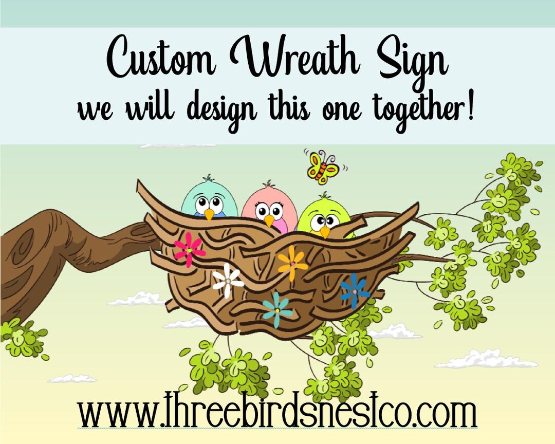 Personalized Metal Wreath Sign - Custom Theme - Etsy