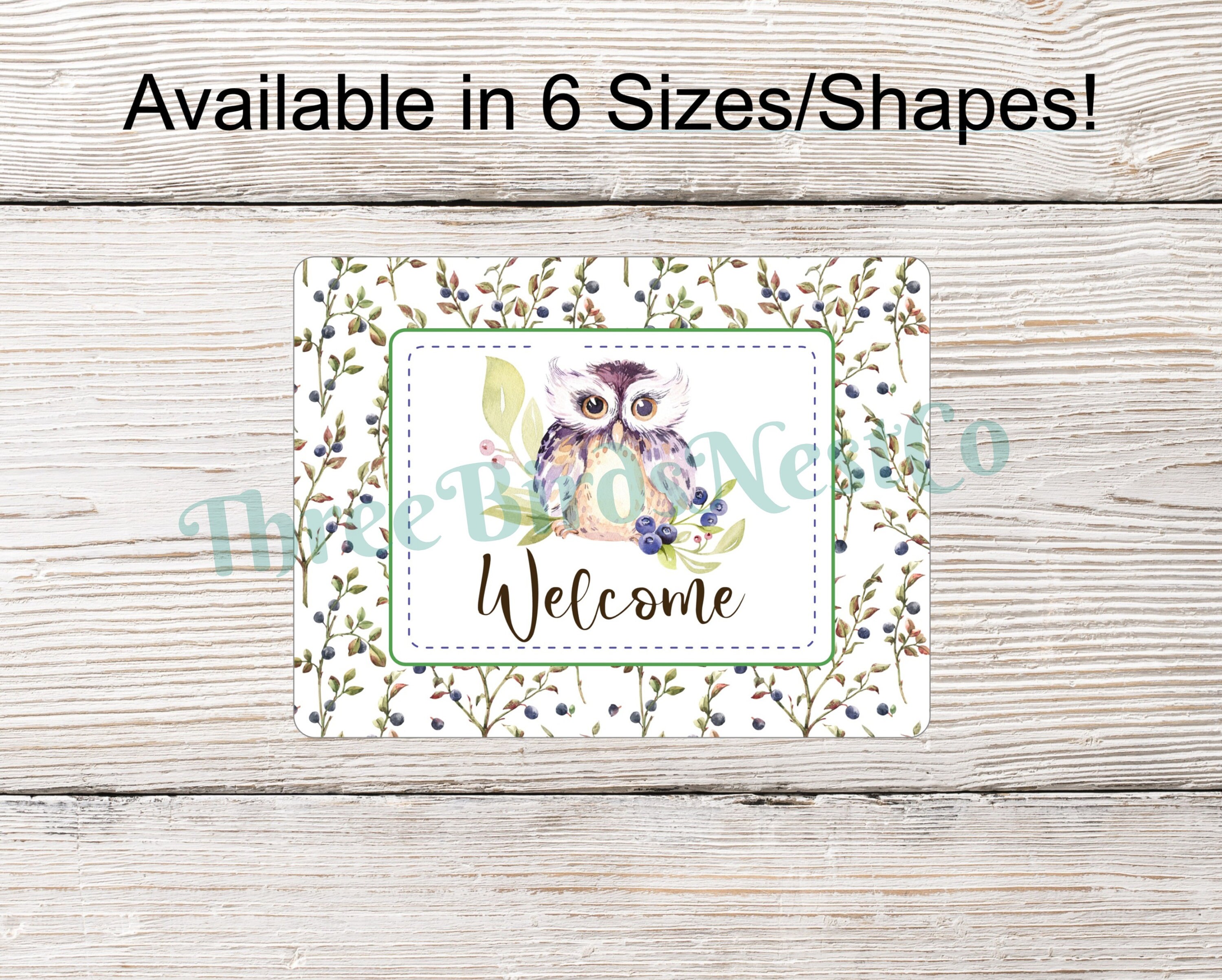 Welcome Wreath Sign Owl Sign Owl Welcome Owl Wreath | Etsy