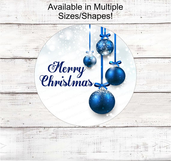 Christmas Wreath Signs Christmas Signs Blue Christmas Sign | Etsy