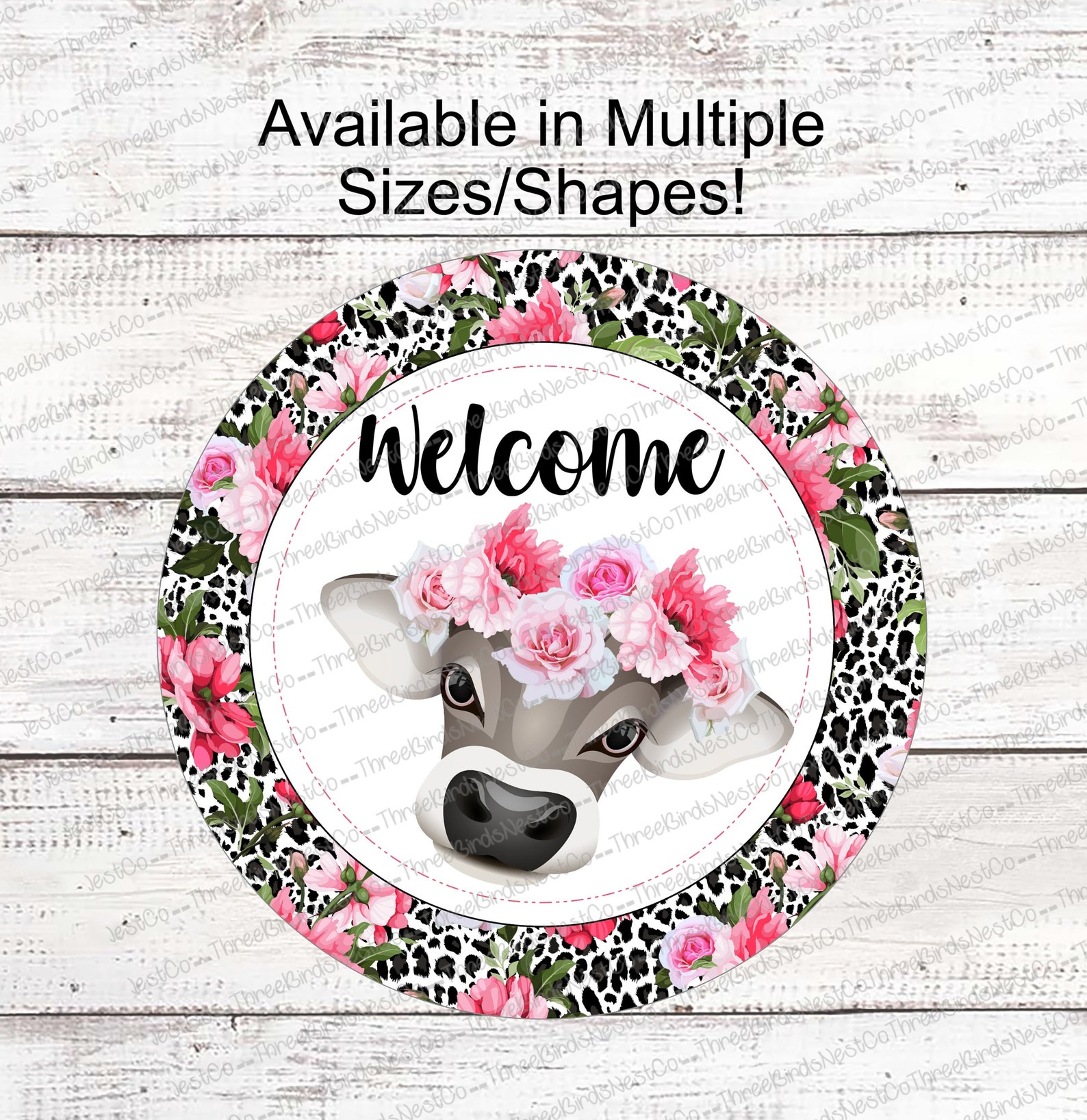 Cow Wreath Sign Farm Life Sign Cow Sign Cow Wreath Sign - Etsy
