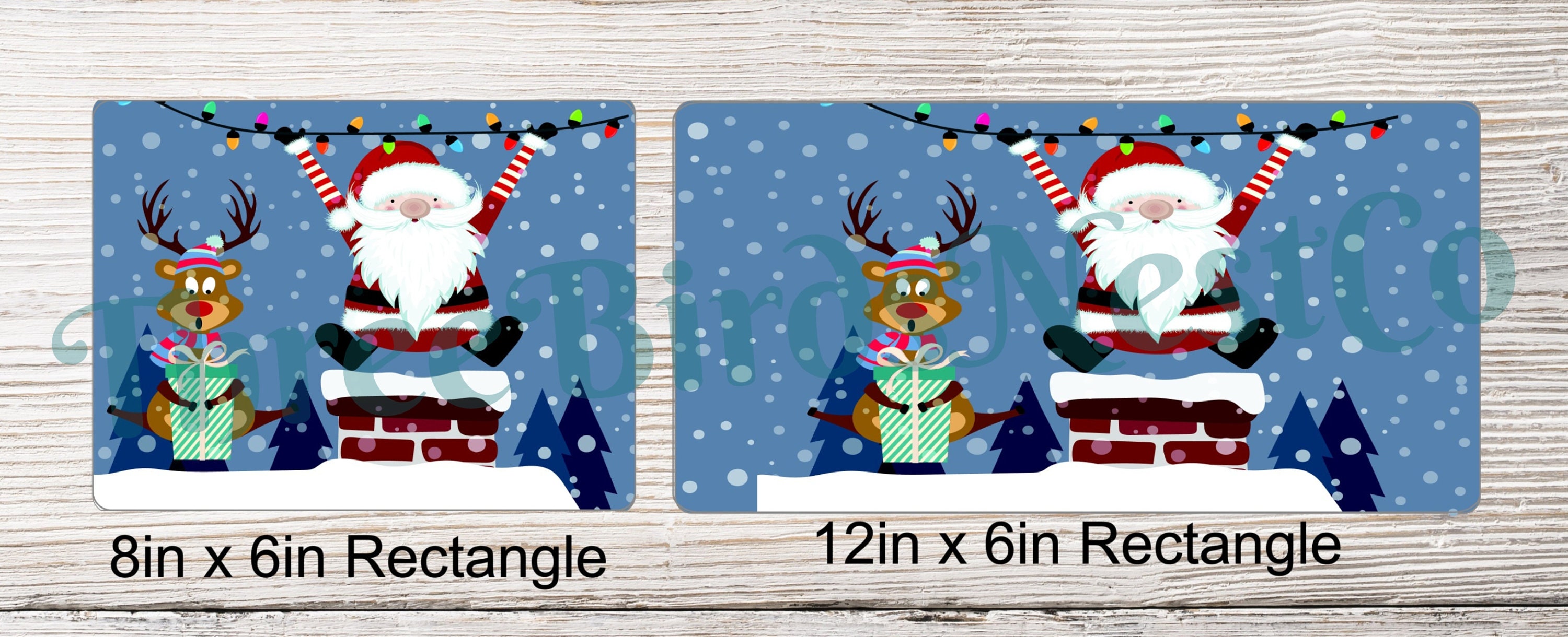 Christmas Wreath Signs Santa Wreath Sign Rudolph Sign | Etsy