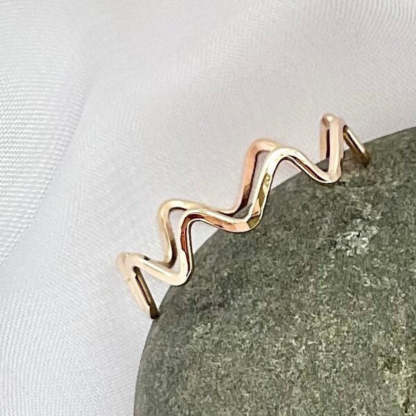 Zig Zag Ring - Etsy