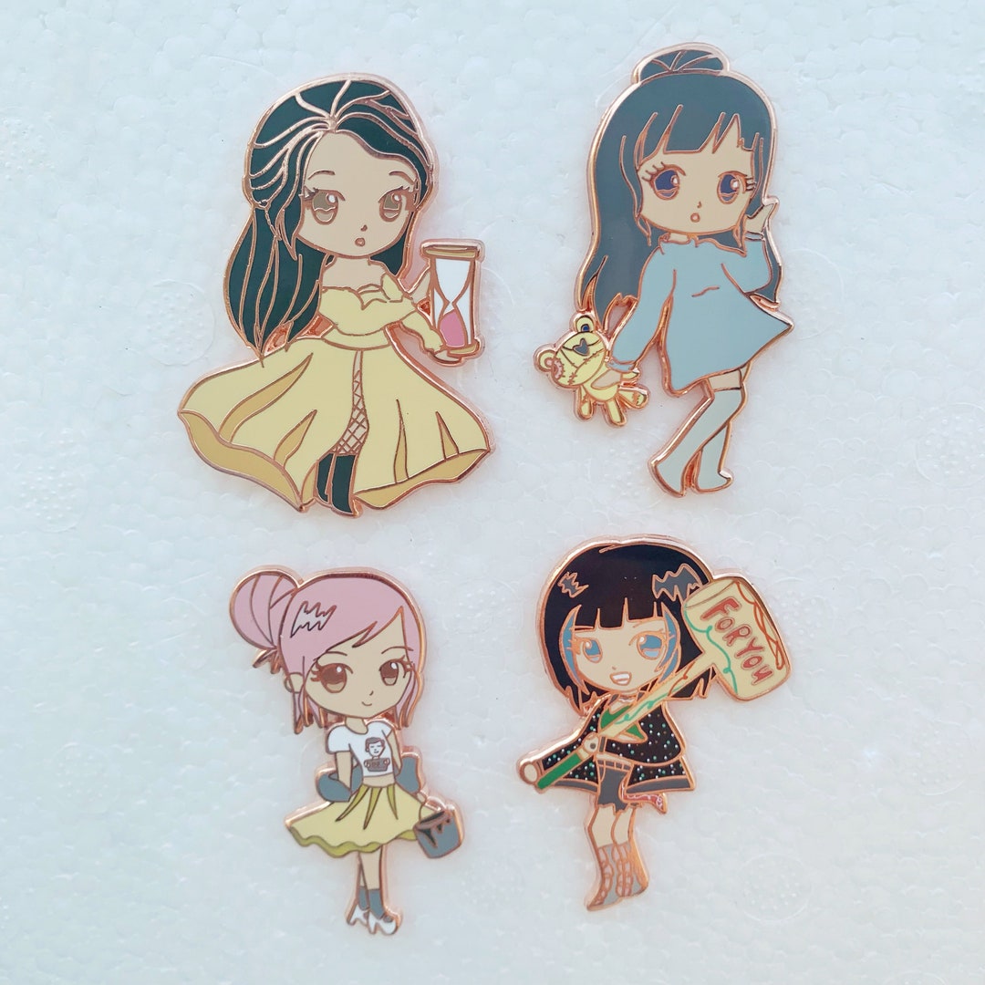 Blackpink LOVESICK GIRLS Enamel Pin: Rose, Jennie, Lisa, Jisoo - Etsy