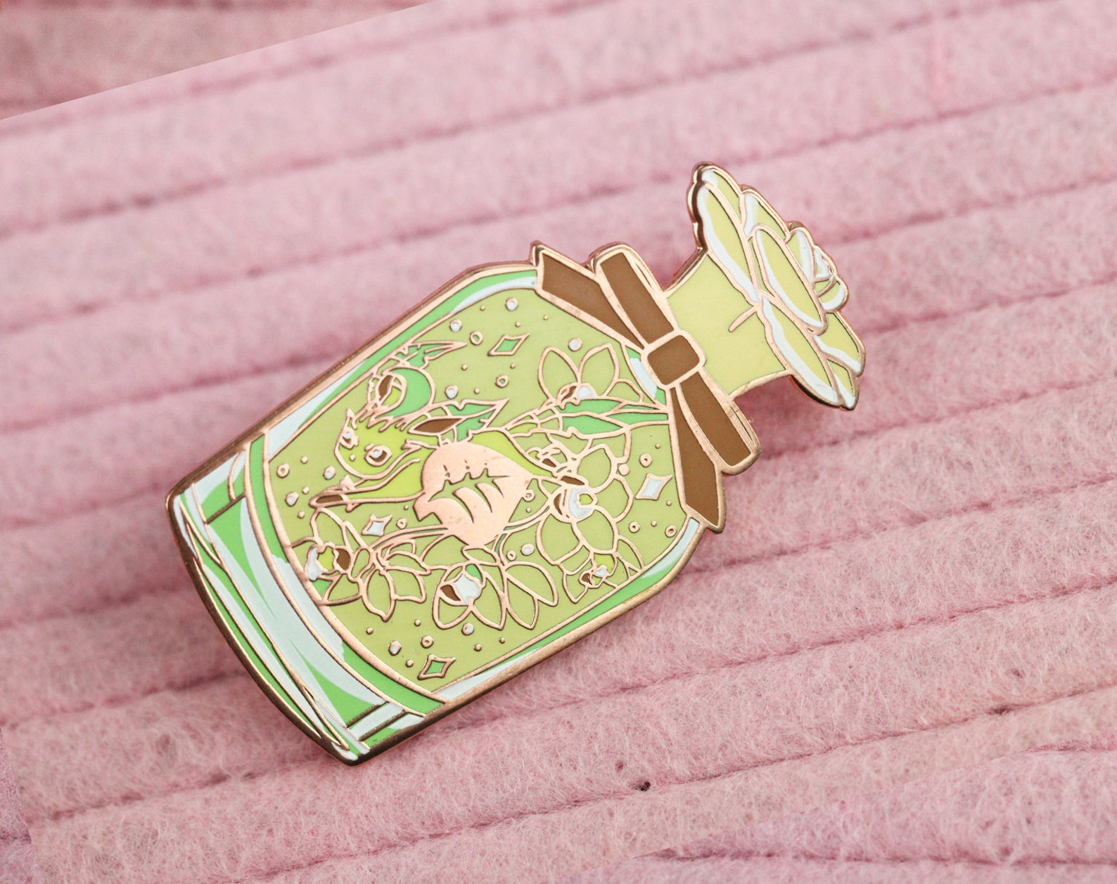 Pokemon Fragrance Eeveelution Leafeon Enamel Pin - Etsy