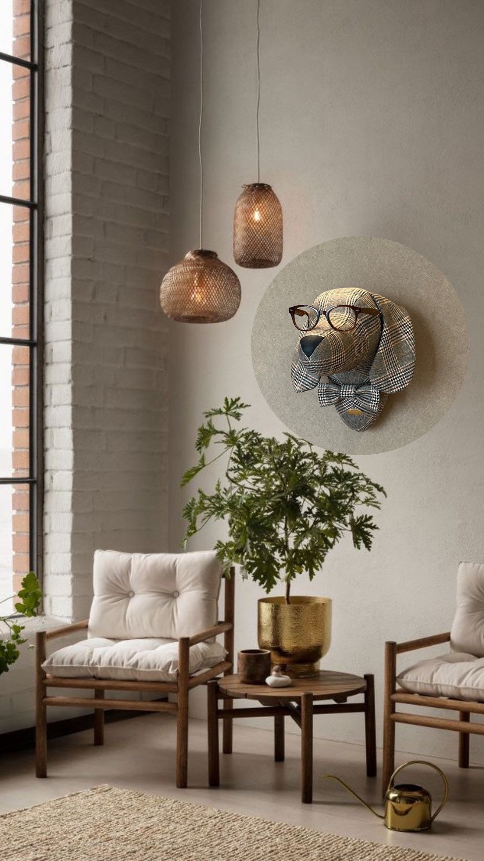 3d Dog Head, 3d Animal Heads, Wall Decor, Living Room Decor, Home Decor ...