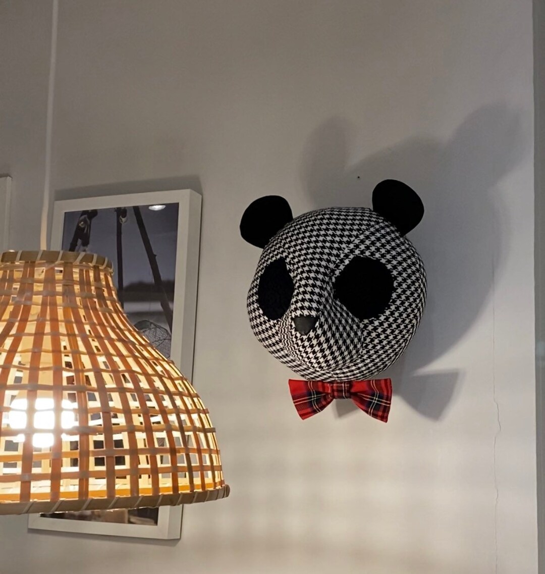 Panda Head, Panda Wall Decor,panda Gift, Wall Art,home Decor, Animal ...