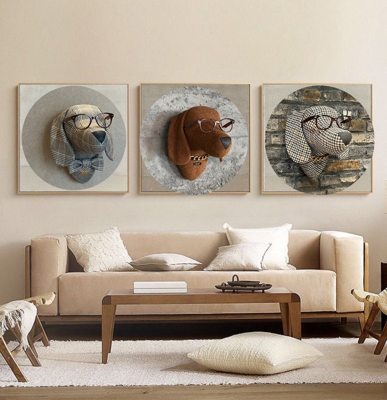 3d Dog Head Wall Decor Home Decor Dog Figure Glft Idea - Etsy