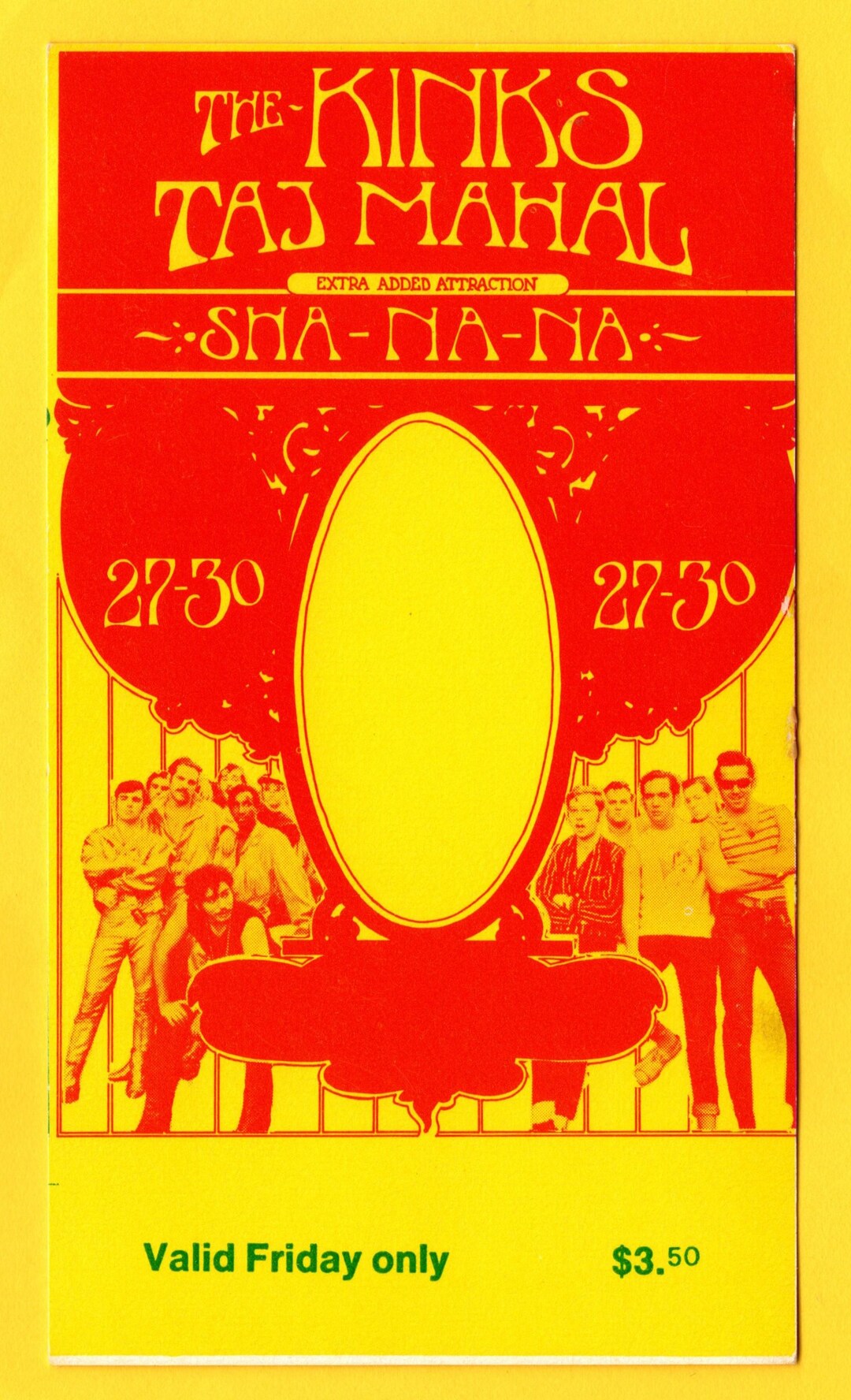 The Kinks-taj Mahal-sha Na Na BG204 Bill Graham Fillmore Friday 1969 ...