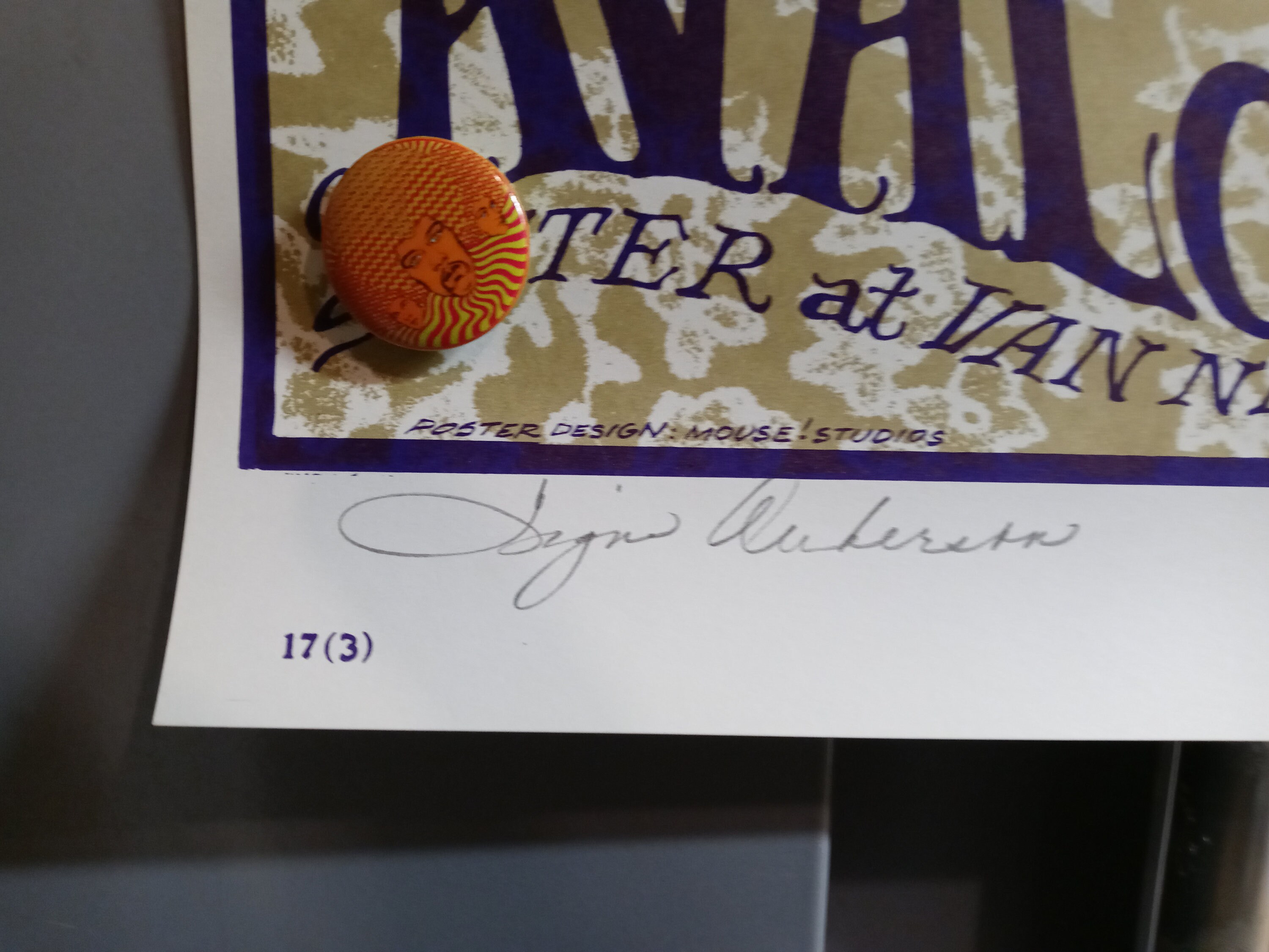 Poster Jefferson Airplane Signed BY Signe Anderson FD17 Avalon Ballroom ...