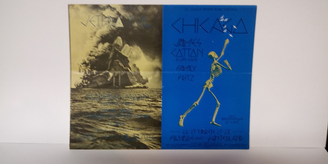 PoStcard Chicago Jethro TuLL DaVid Singer BG 225 226 DoubLe BiLL Graham ...