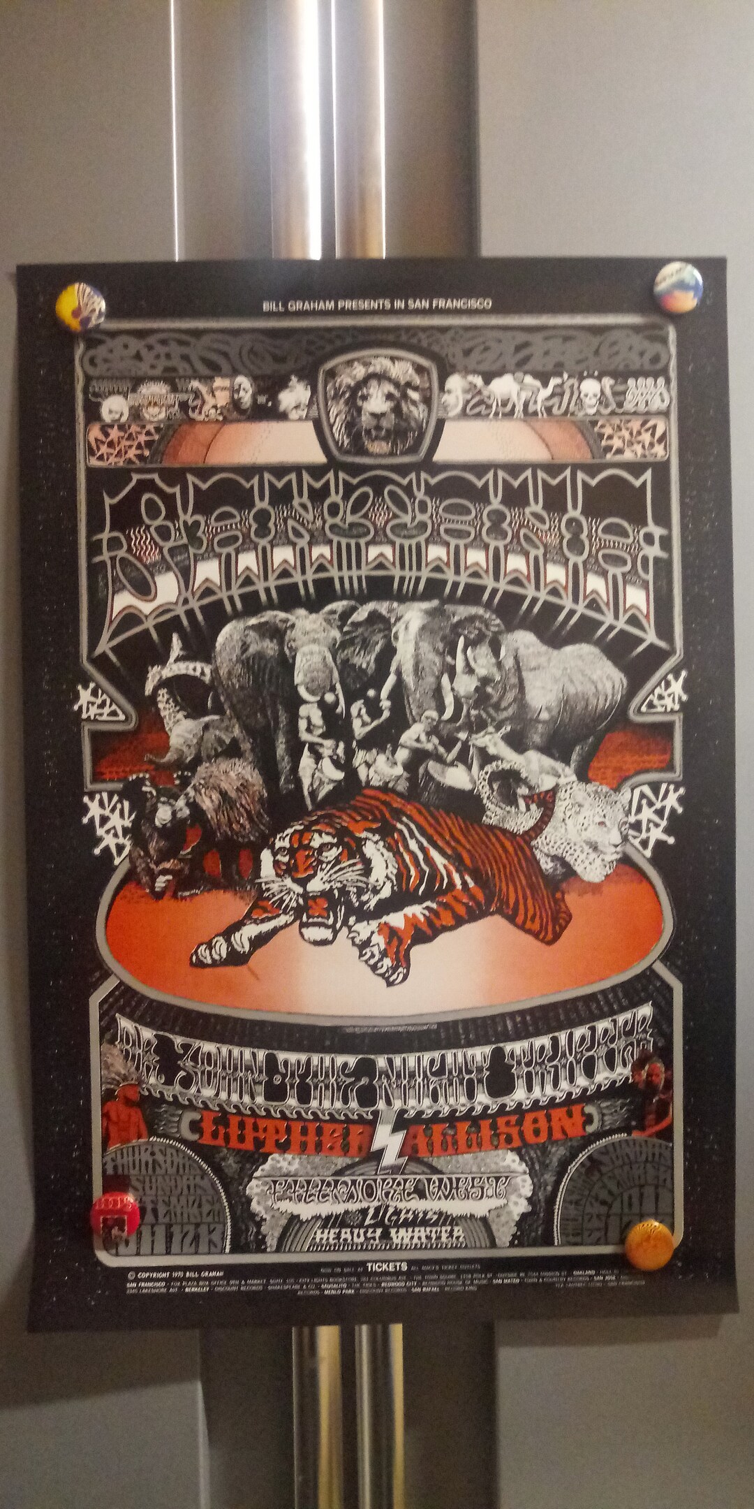 PoSter Santana BG248 BiLL Graham FiLLmore PoSter - Etsy España