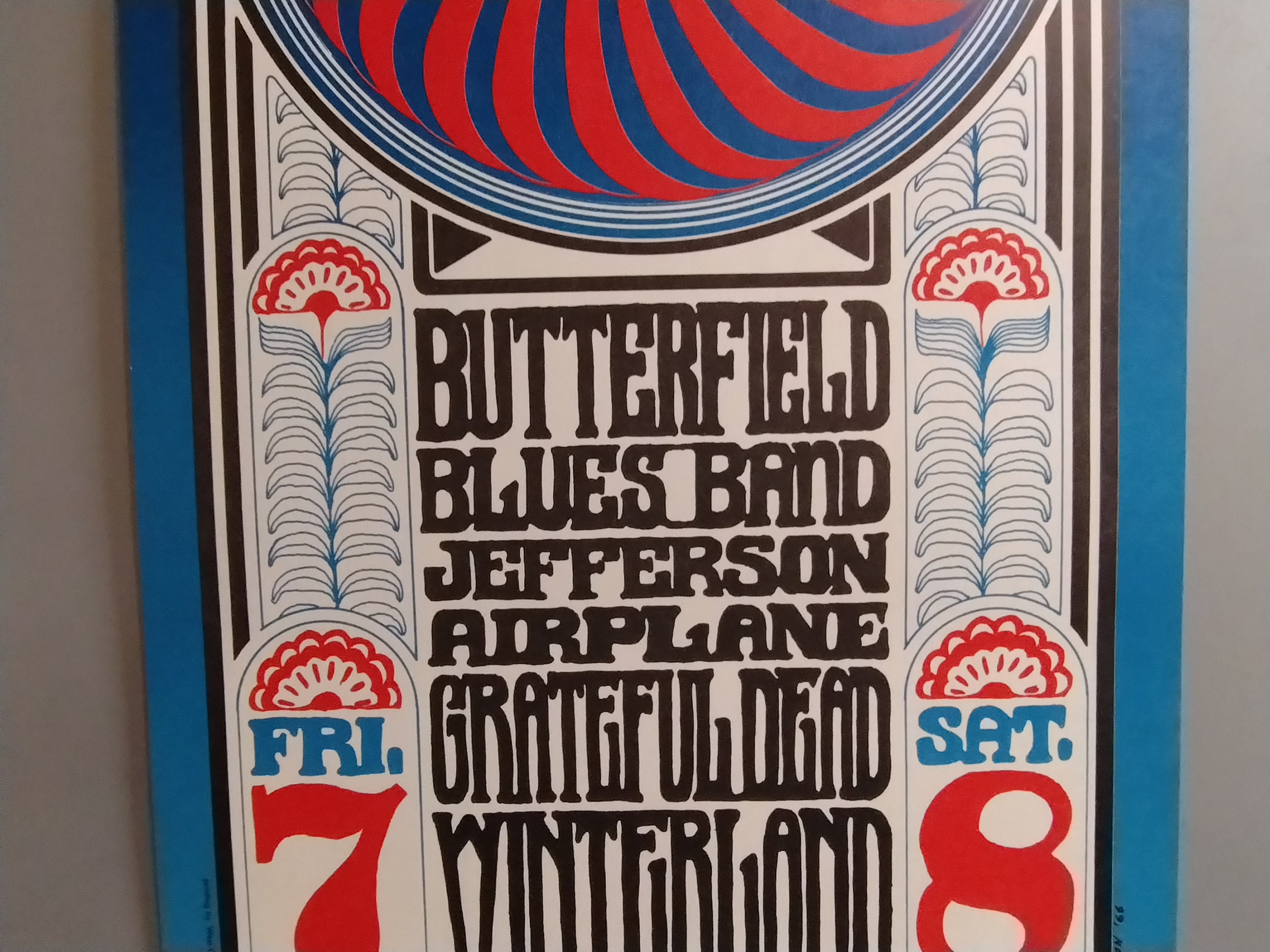 PoSter PauL BuTTerfieLd GratefuL Dead BG30-3 BiLL Graham WinterLand ...