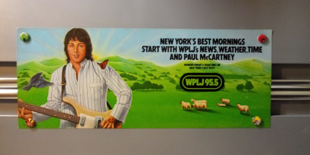 Poster Paul Mccartney Promotional Poster for New York's WPLJ 95.5 1979 ...