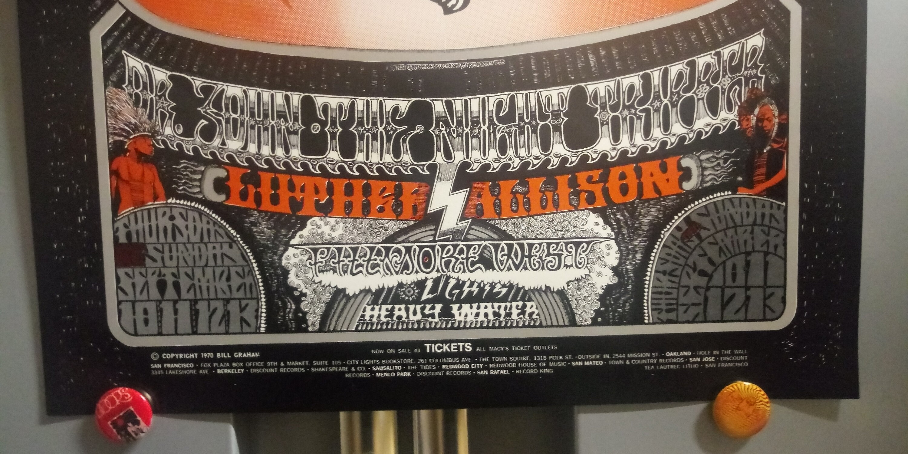 PoSter Santana BG248 BiLL Graham FiLLmore PoSter - Etsy España