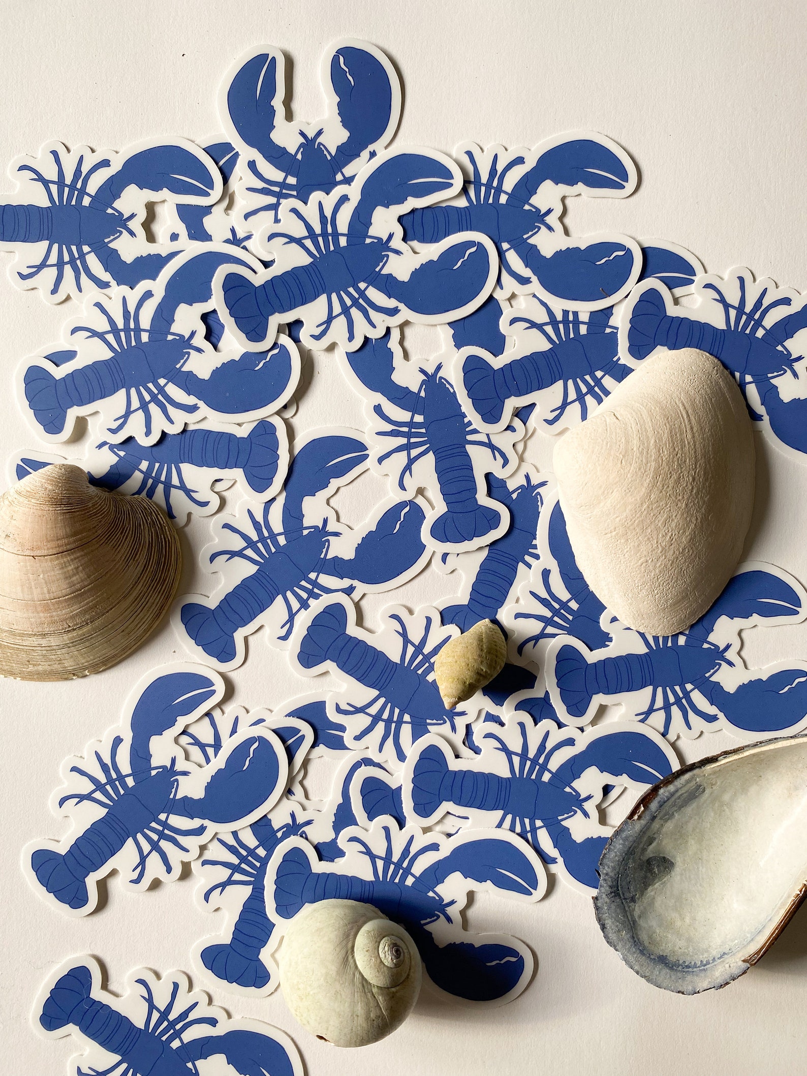 Blue Lobster Waterproof Sticker | Durable Vinyl Decal | Lobster ...