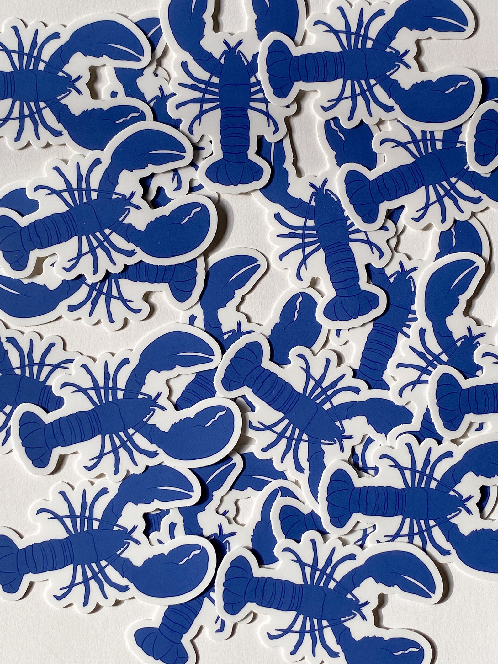 Blue Lobster Waterproof Sticker | Durable Vinyl Decal | Lobster ...