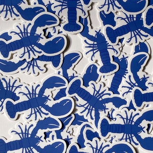 Blue Lobster Waterproof Sticker | Durable Vinyl Decal | Lobster ...