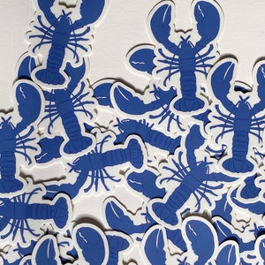 Blue Lobster Waterproof Sticker | Durable Vinyl Decal | Lobster ...