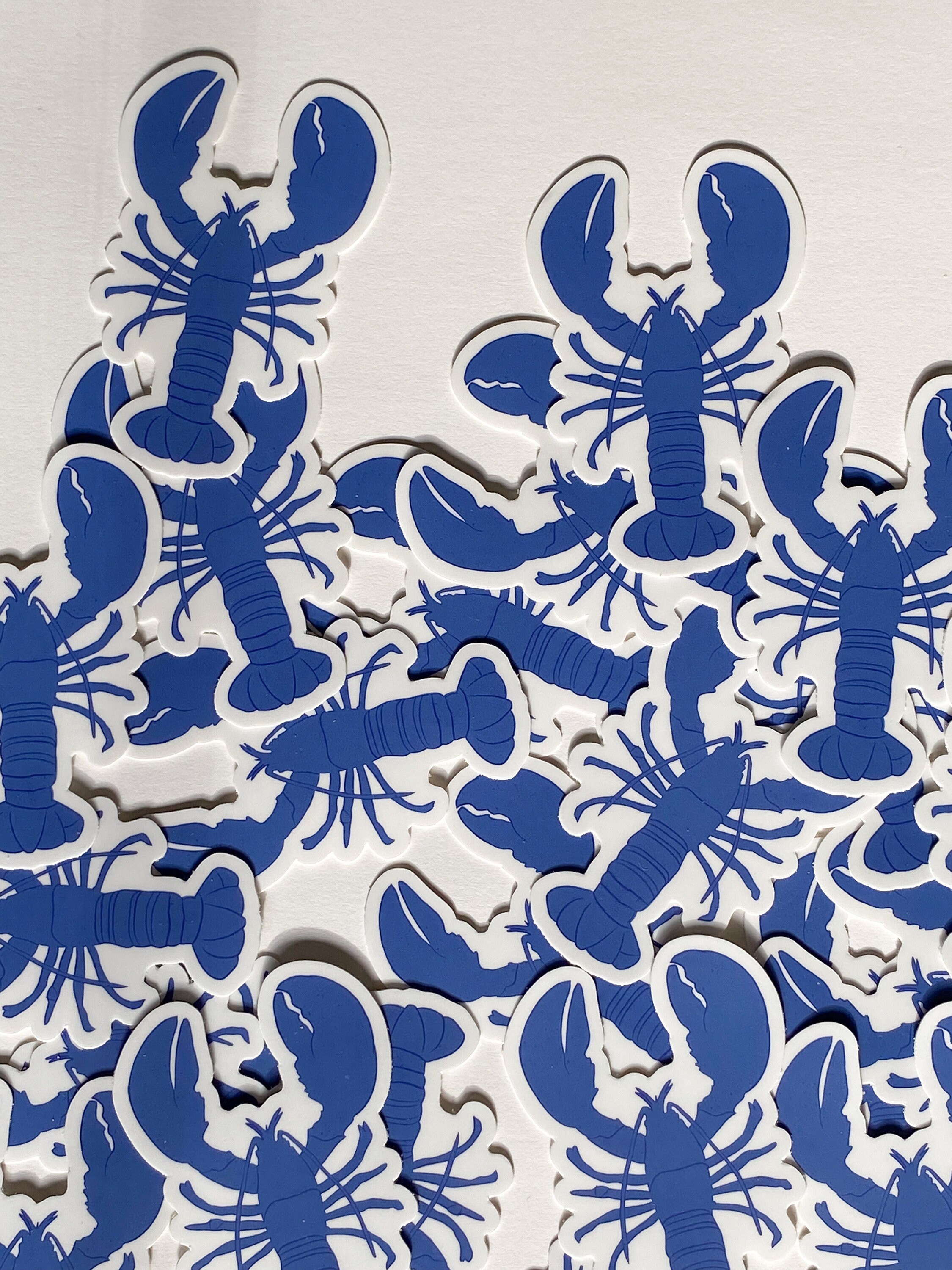 Blue Lobster Waterproof Sticker | Durable Vinyl Decal | Lobster ...