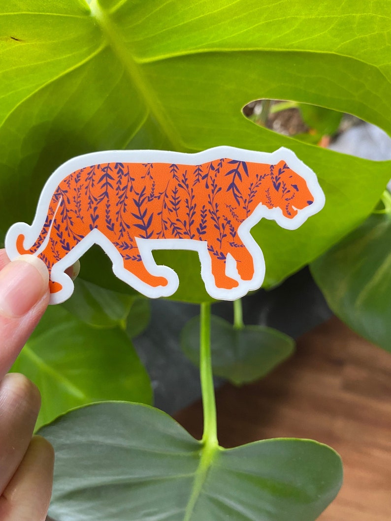 Clemson Tigers Waterproof Sticker Durable Vinyl Decal - Etsy