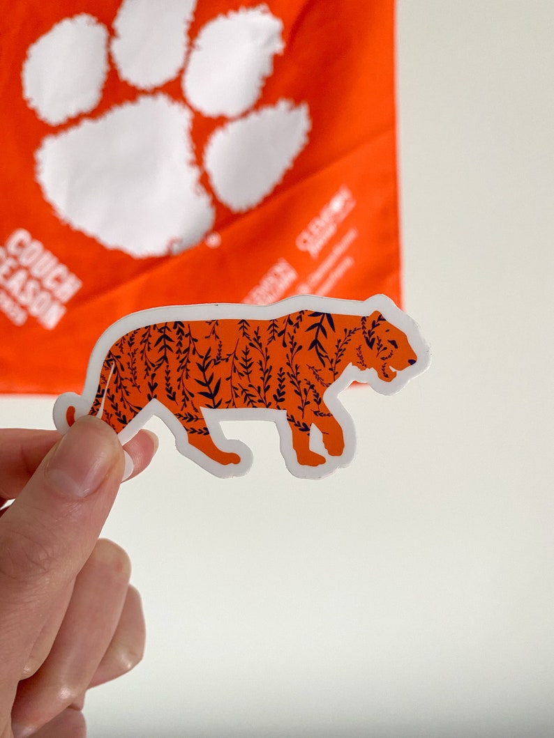 Clemson Tigers Waterproof Sticker | Durable Vinyl Decal | Clemson ...
