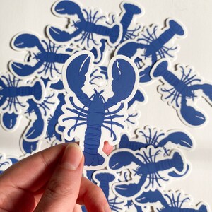 Blue Lobster Waterproof Sticker | Durable Vinyl Decal | Lobster ...
