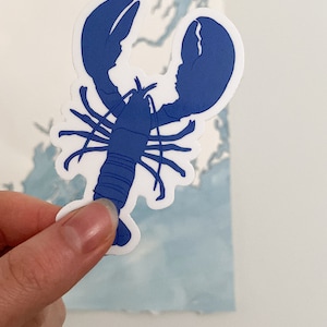 Blue Lobster Waterproof Sticker | Durable Vinyl Decal | Lobster ...