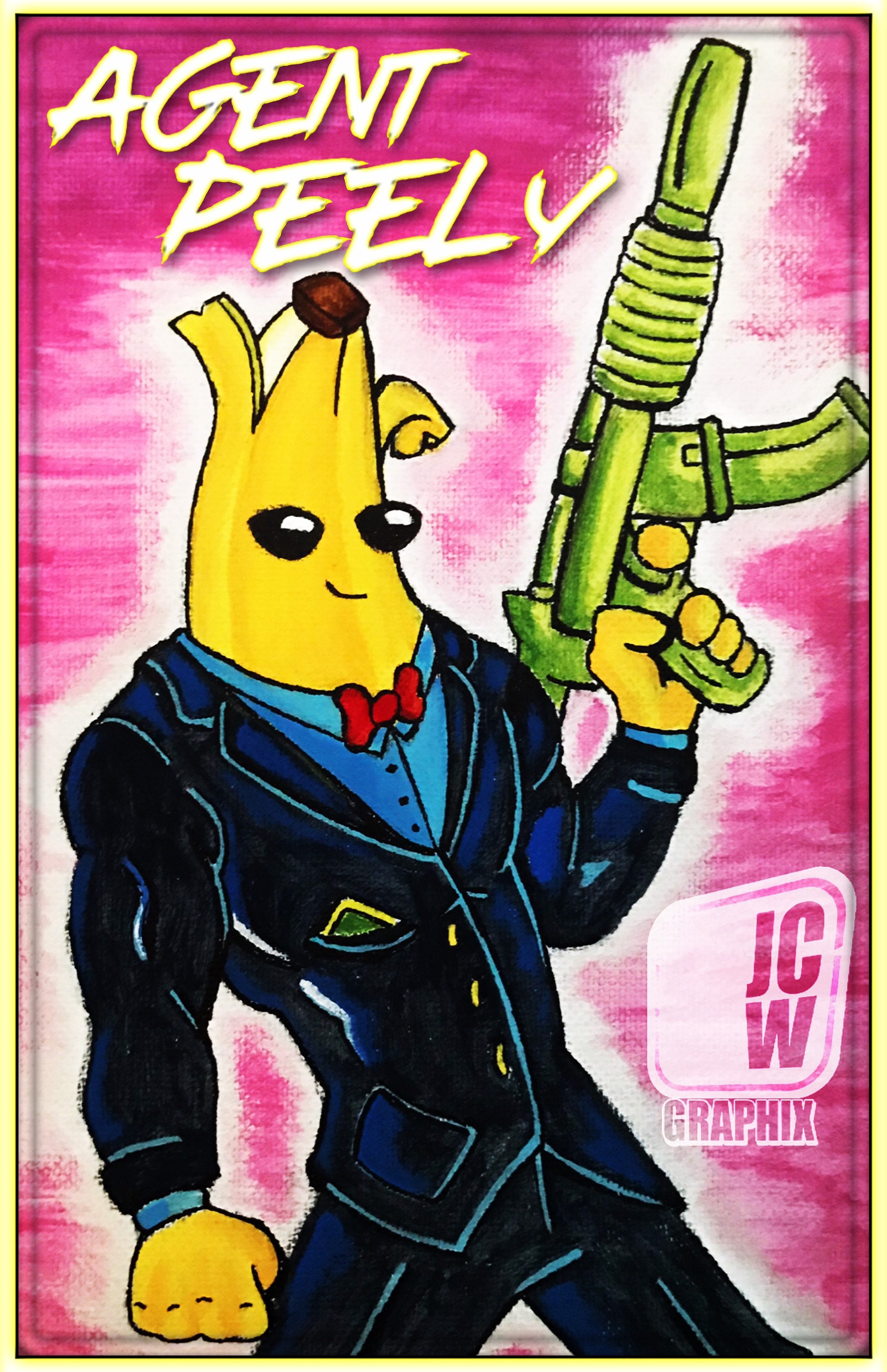 Agent Peely PRINT - Etsy