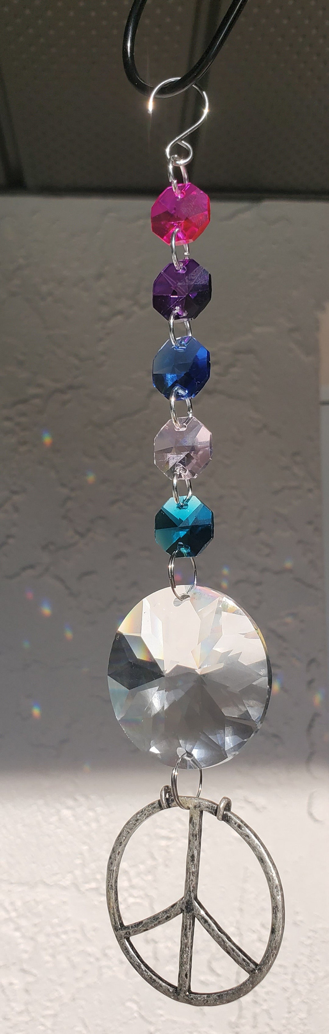 Peace Sign Suncatcher - Etsy