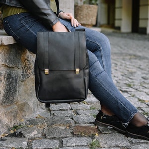 Black Leather Backpack Purse Women,leather Backpack Women Black,leather ...