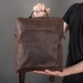 Brown Leather Backpack Leather Backpack Backpack Men Mens - Etsy