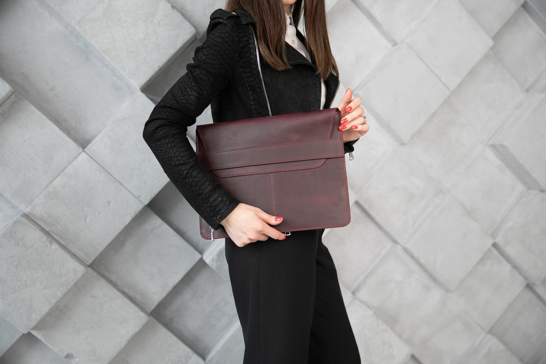 Leather Portfolio Women, Leather Document Folder, Document Holder,new ...