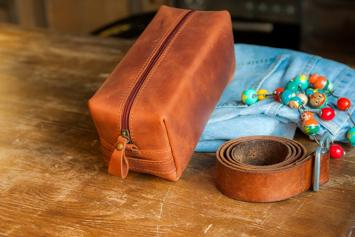 Dopp Kit Leather Dopp Kit Personalized Dopp Kitdopp Kit for | Etsy