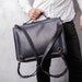 Briefcase Backpack Leather Backpack Briefcaseconvertible - Etsy