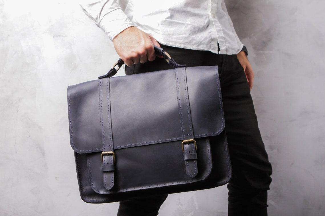 PERSONALIZED Leather Briefcase Convertible Backpack for - Etsy
