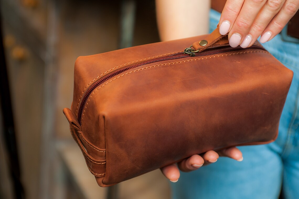 Dopp Kit Leather Dopp Kit Personalized Dopp Kitdopp Kit for | Etsy