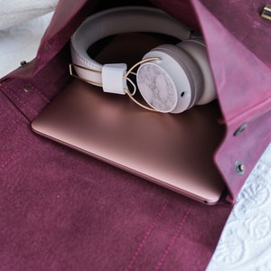 Small Burgundy Leather Backpack Women[custom],leather Laptop Backpack ...